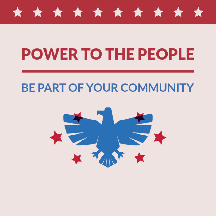 Placeit - Instagram Post Template for a Political Campaign with an ...