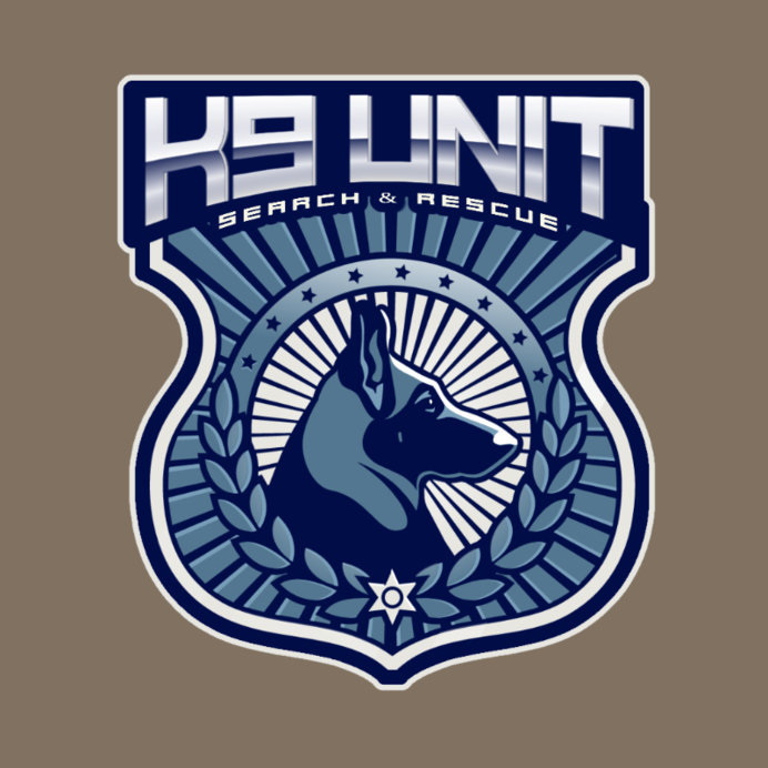Placeit - Logo Template Featuring a K9 Unit Badge Clipart