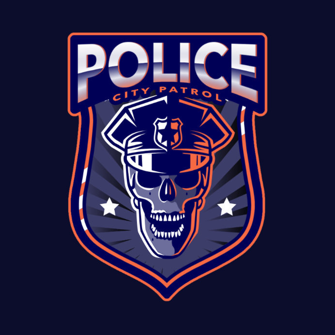 Placeit - Gaming Logo Maker with a Skull Officer Illustration