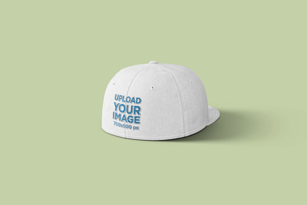 Placeit - Back View Mockup of a Snapback Hat
