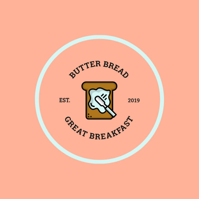 Placeit - Breakfast Logo Template with a Bread Graphic