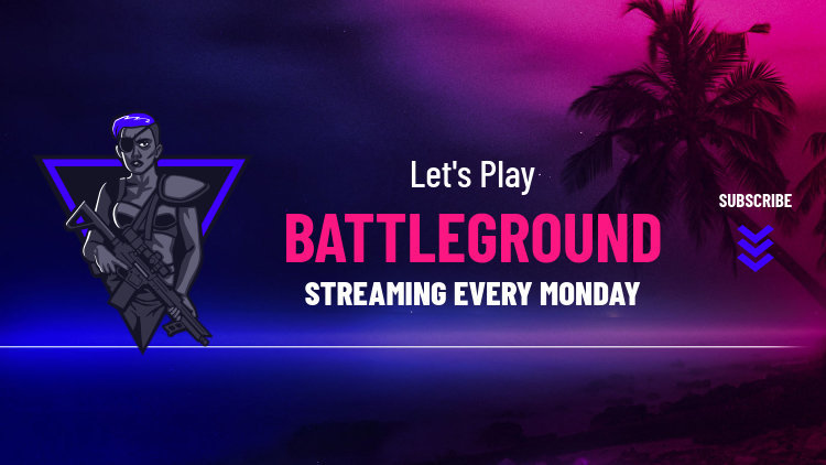 Placeit - Intense YouTube Banner Maker with a PUBG-Inspired Female ...