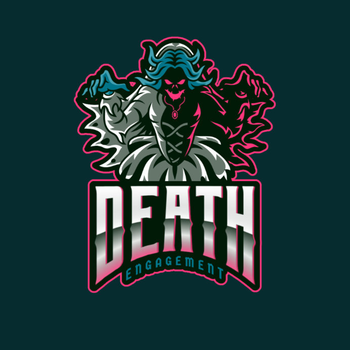 Placeit - Gaming Logo Template Featuring Spooky Character Graphics