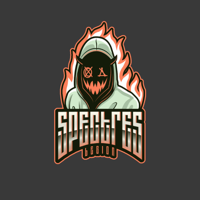 Placeit - Horror-Gaming Logo Maker Featuring an Eerie Character in Flames