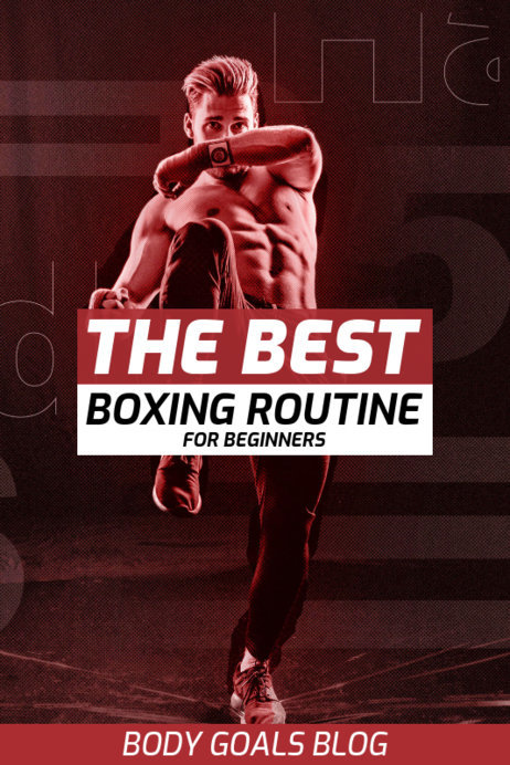 Placeit - Pinterest Pin Template for Boxing Tips