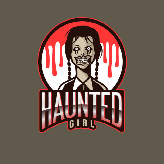 Placeit - Horror Logo Maker Featuring a Creepy Girl Character