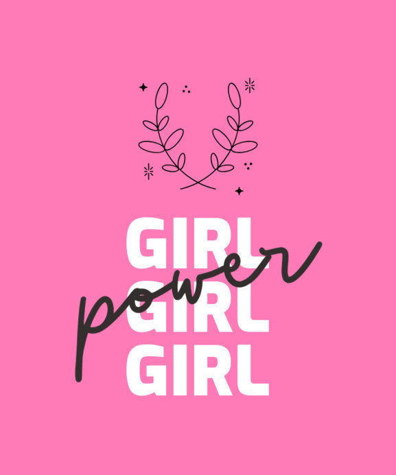 Placeit - Girl Power T-Shirt Design Template