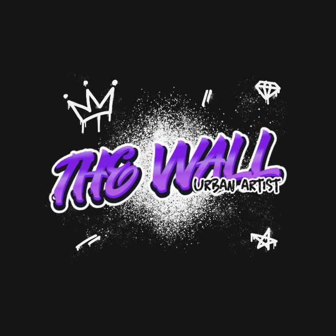 Placeit - Logo Template with Graffiti Typography and Graphics