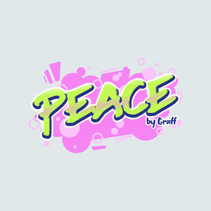 Placeit - Graffiti Logo Maker Featuring Bubbly Graphics
