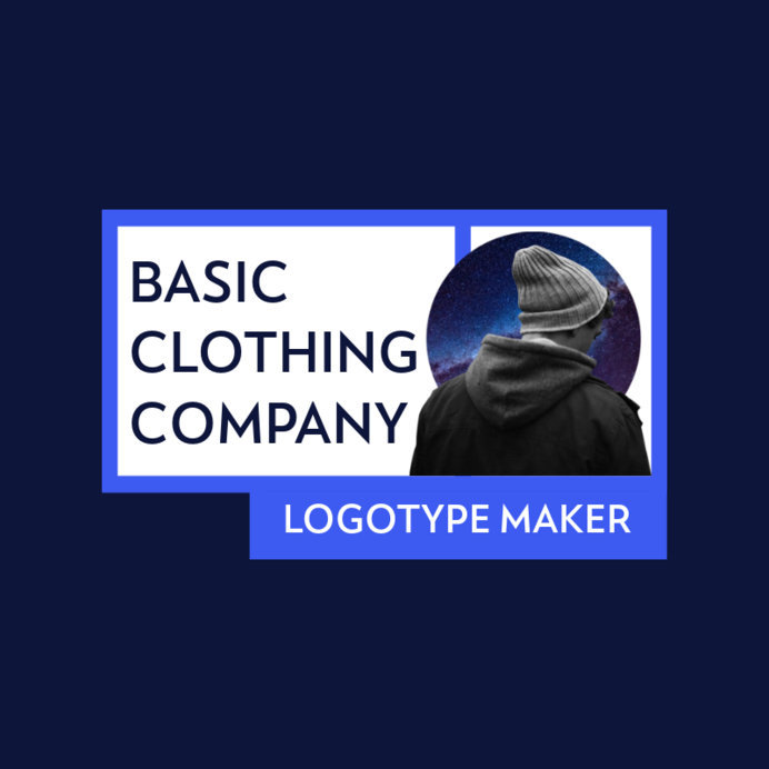 Placeit - Clothing Brand Logo Template with a Basic Block Design