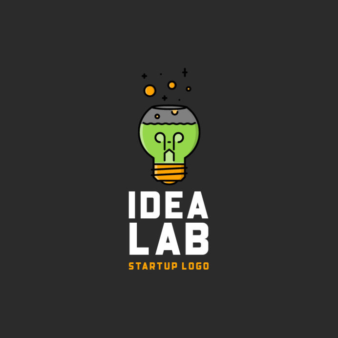 Placeit - Startup Logo Maker with a Light Bulb Icon