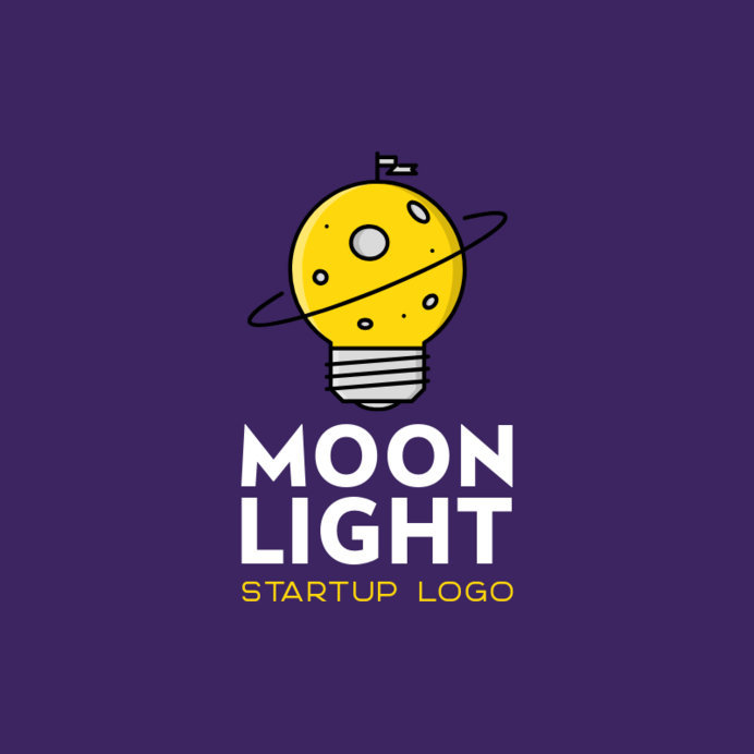 Placeit - Startup Logo Generator with a Moon Graphic