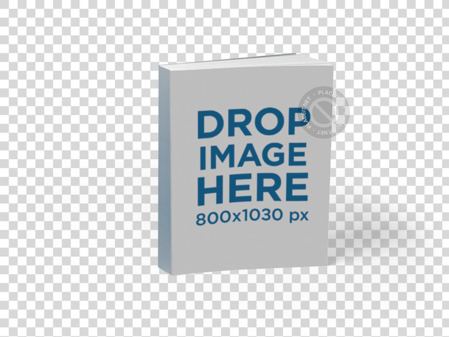 Placeit - Book Mockup in Vertical Position Over a Transparent Background