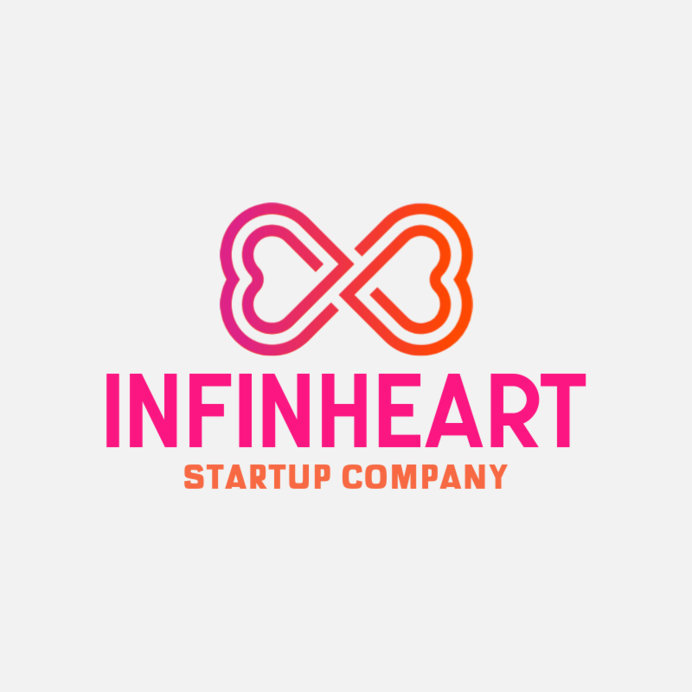 Placeit - Logo Template Featuring an Infinite Heart Icon