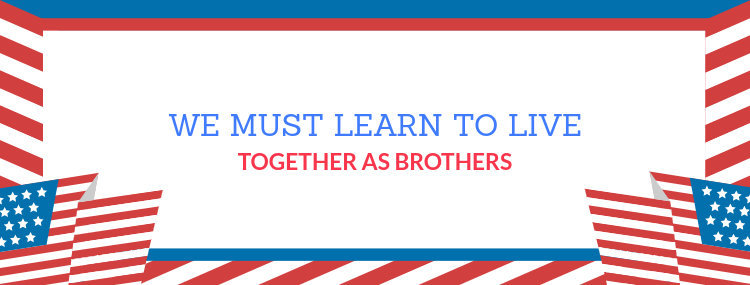 Placeit - MLK Day-Themed Facebook Cover Maker with an Inspirational Quote