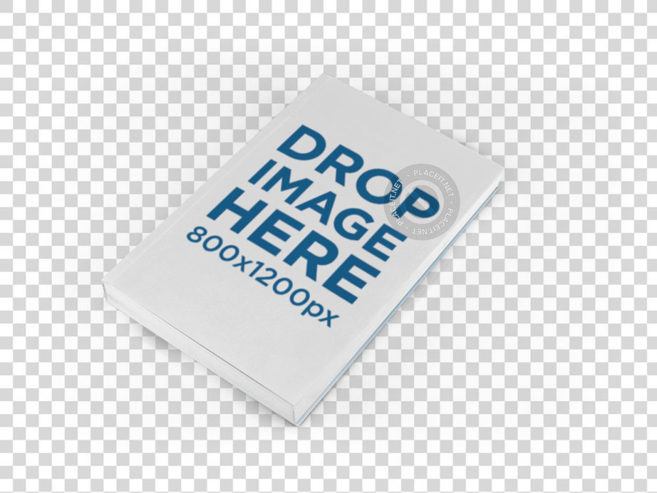 Placeit - Paperback Book Mockup Lying on a Surface Over a Transparent ...