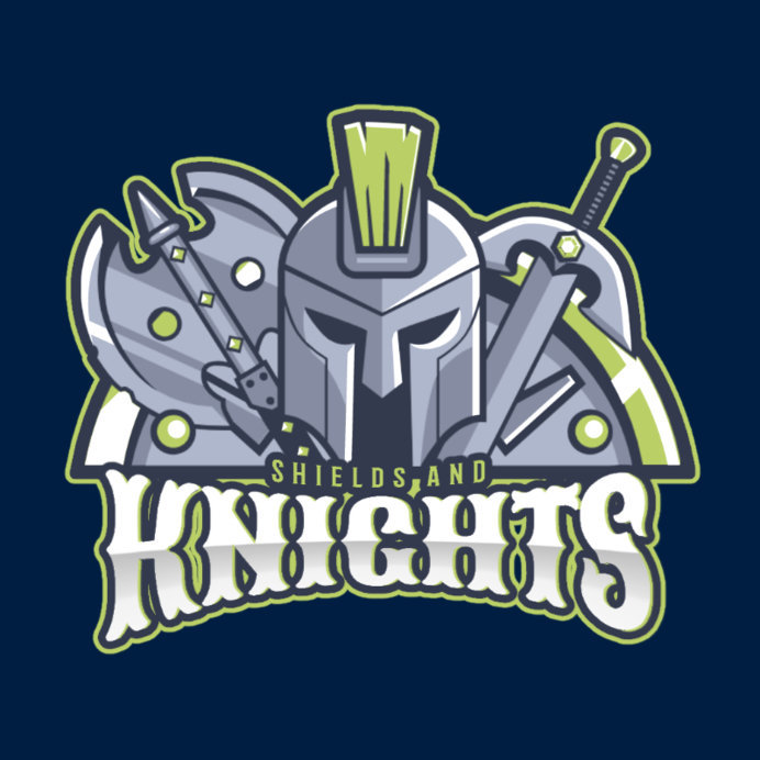 Placeit - Illustrated Knight Logo Maker Featuring a Helmet and Medieval ...