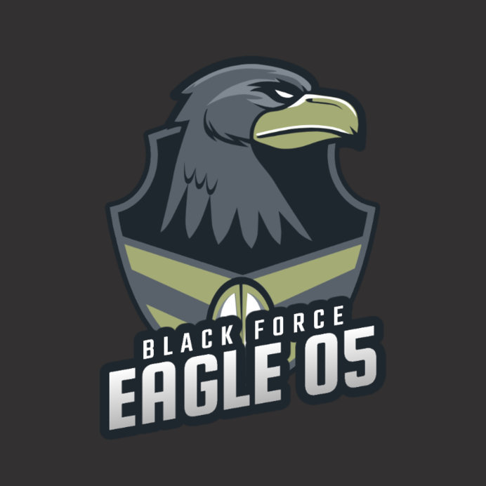 Placeit - Logo Creator with an Eagle Graphic Inspired in Battle Royale