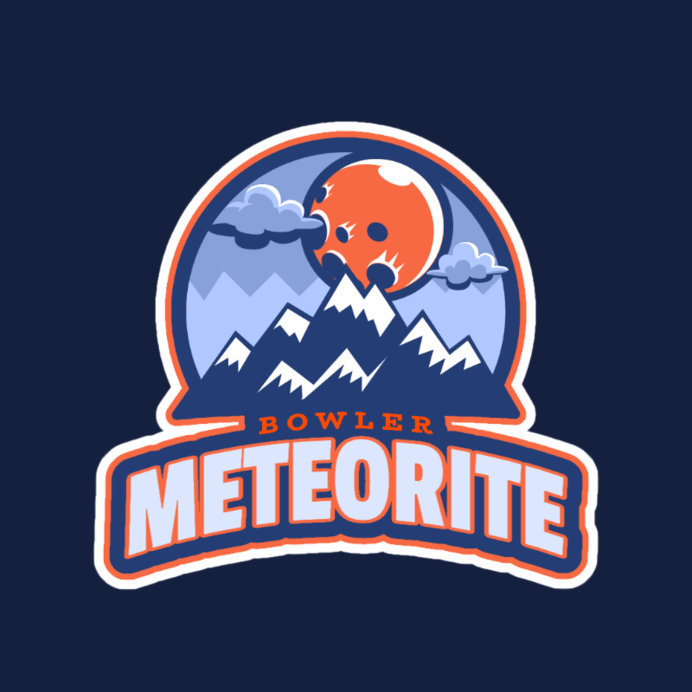 Placeit - Sports Logo Maker Featuring a Meteorite Illustration