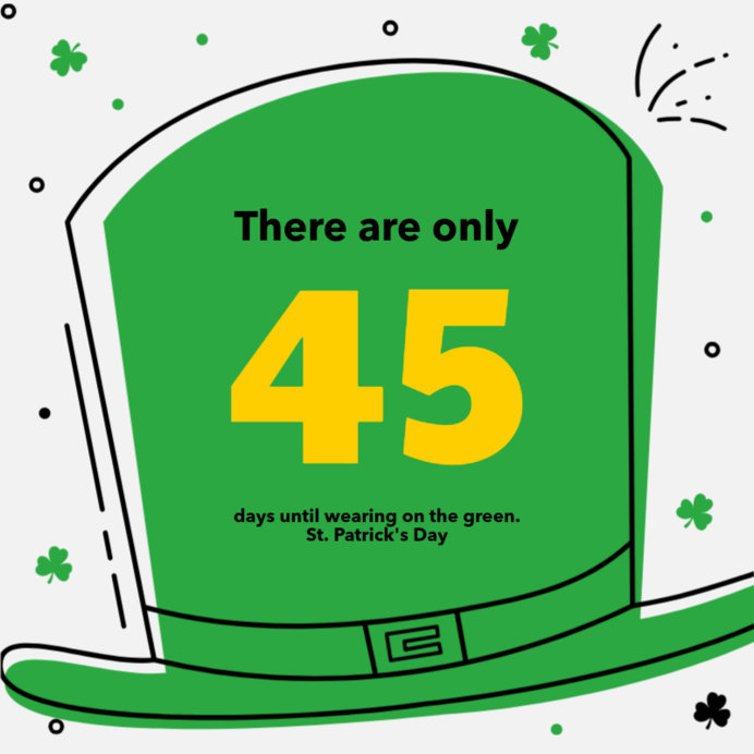 Placeit - Instagram Post Maker for a Saint Patrick's Day Countdown