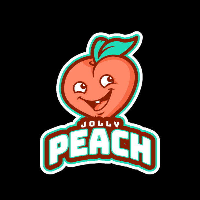 Placeit - Logo Template Featuring a Happy Peach