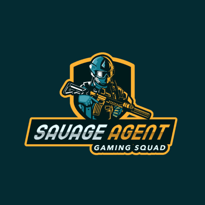 Placeit - Gaming Squad Logo Maker with Heavy Armored Soldier Character