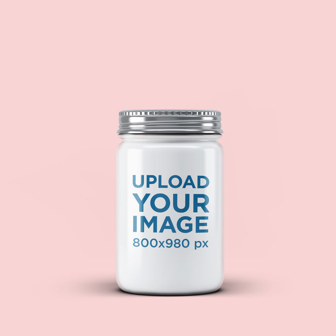 Placeit - Minimalistic Jar Mockup