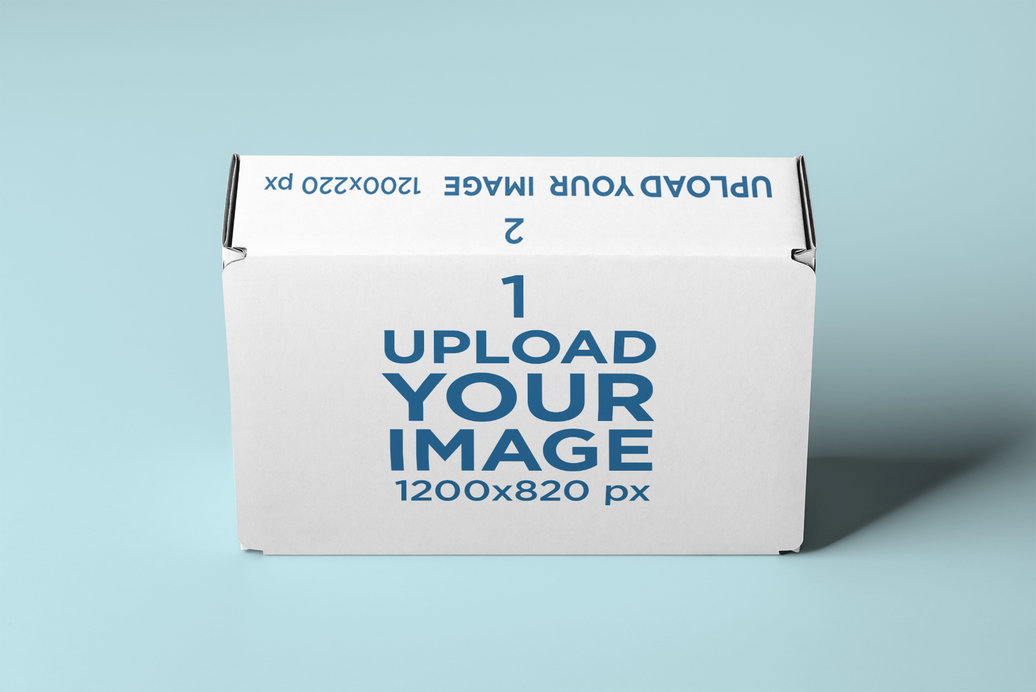 Placeit - Mockup of a Standing Packaging Box