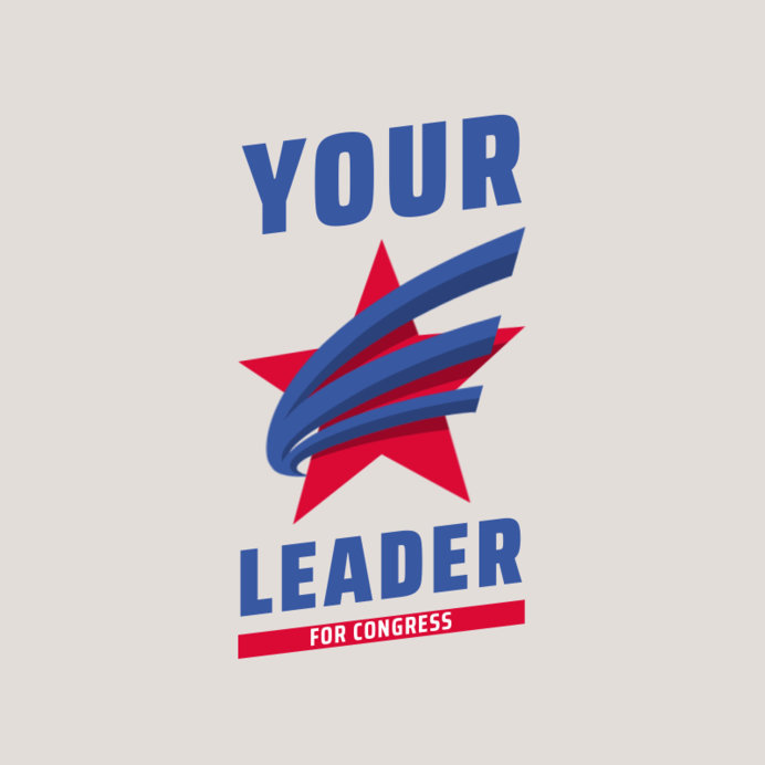 Placeit - Logo Maker for a Political Campaign Featuring a Star Graphic