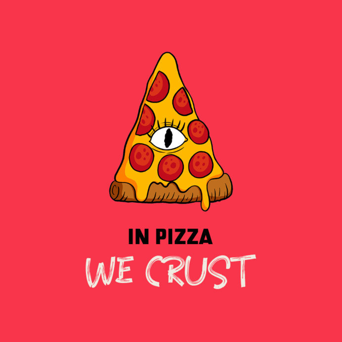 Placeit - Facebook Post Maker with an Illuminati-Like Pizza Slice