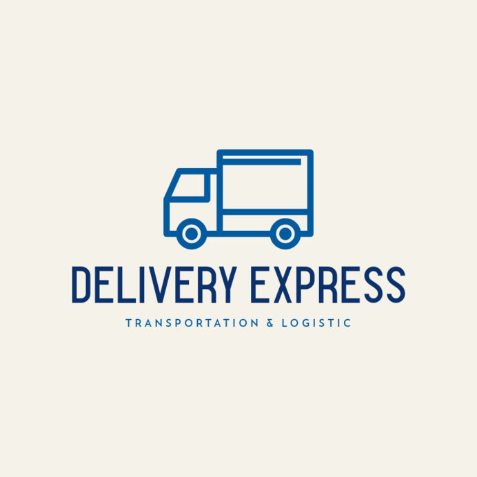 Placeit - Logo Maker for a Transportation Company with a Simple Truck Icon