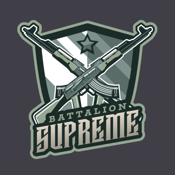 Placeit - Gaming Logo Generator Featuring Assault Rifle Graphics