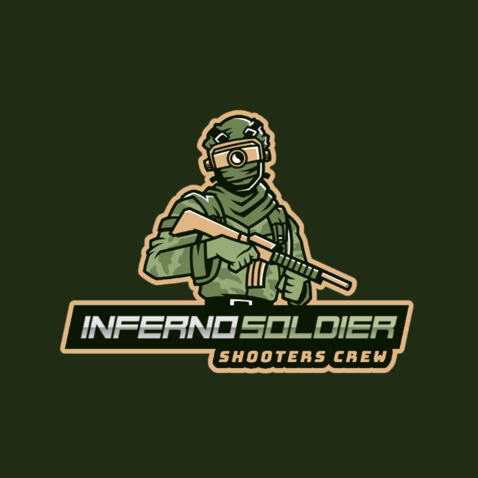 Placeit - Cool Logo Creator for a Shooting Gaming Squad