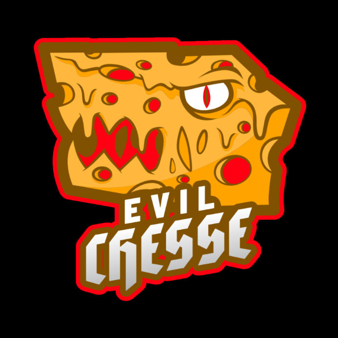 Placeit - Gaming Logo Maker Featuring an Evil Cheese Graphic