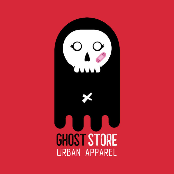 Placeit - Streetwear Logo Creator Featuring a Ghost