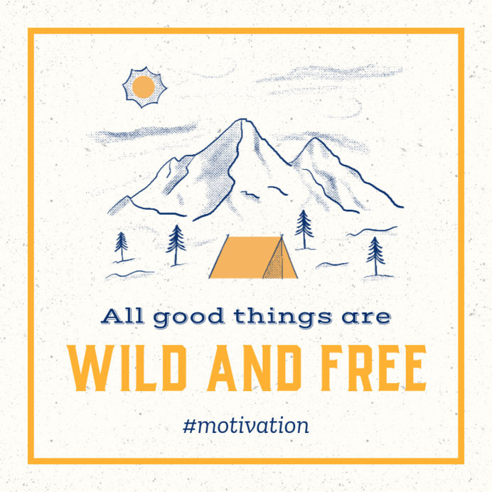 Placeit - Facebook Post Template Featuring a Snow Mountain Landscape