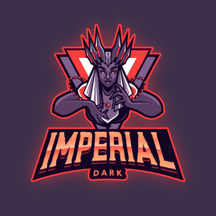 Placeit - Gaming Logo Template with a Dark Princess Graphic