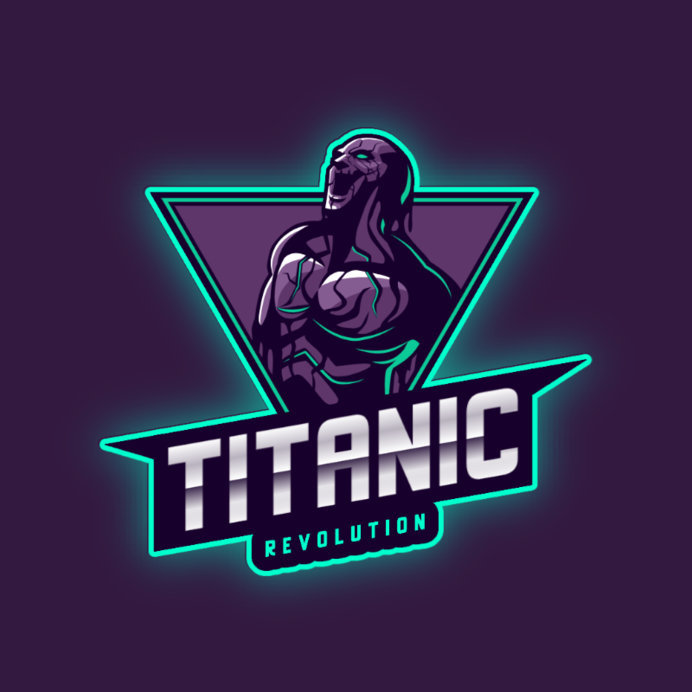 Placeit - Gaming Logo Template with a Powerful Titan Graphic