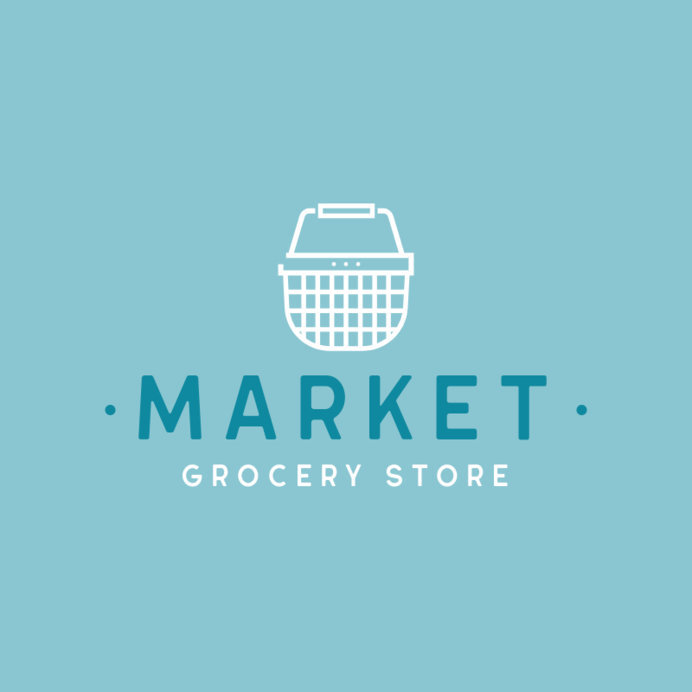 Placeit - Minimal Logo Maker for a Grocery Store Featuring a Shopping ...