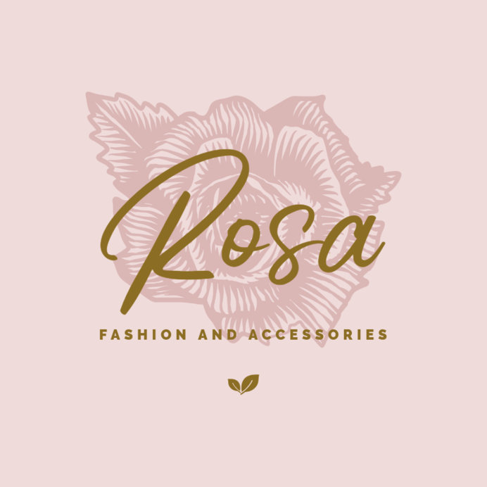 Placeit - Illustrated Logo Creator Featuring a Rose Clipart