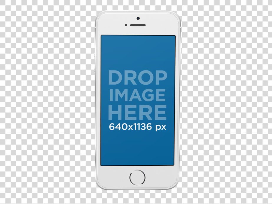 Placeit - iPhone SE Mockup in Portrait Position (Front View)