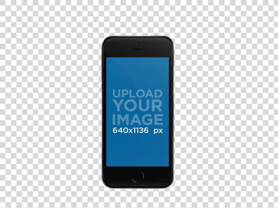 Placeit - Mockup of a Black iPhone SE in Portrait Position Over a ...