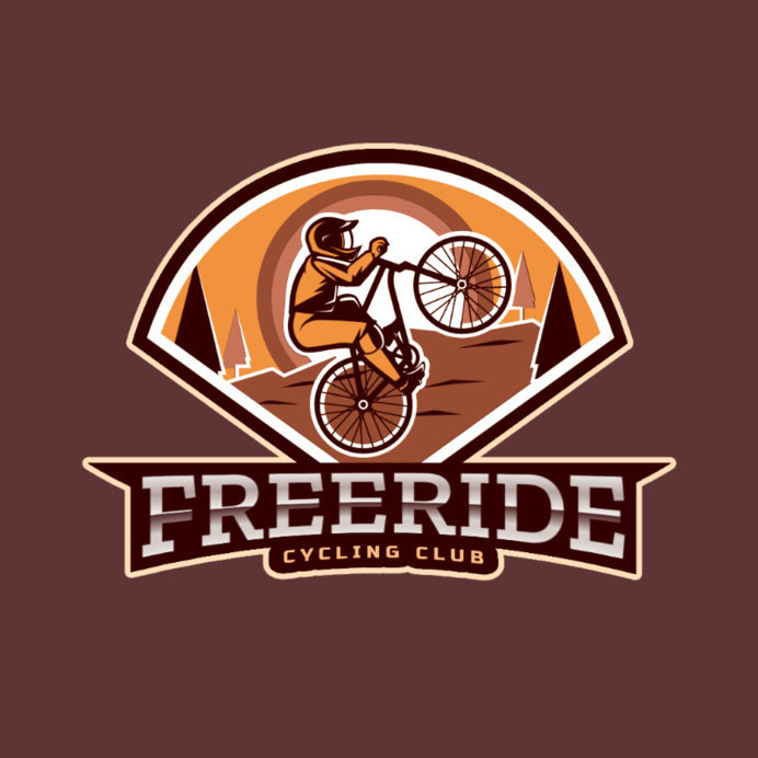 Placeit - Sports Logo Template for a Cycling Club