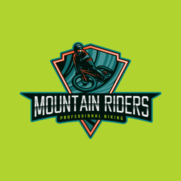 Placeit - Online Logo Template for a Mountain Biking Club