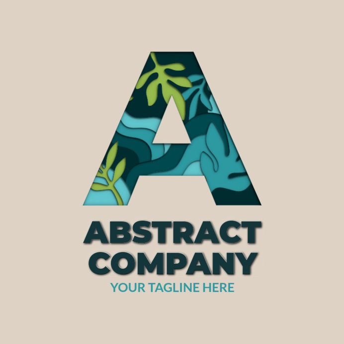 Placeit - Abstract Logo Template Featuring Textured Letters