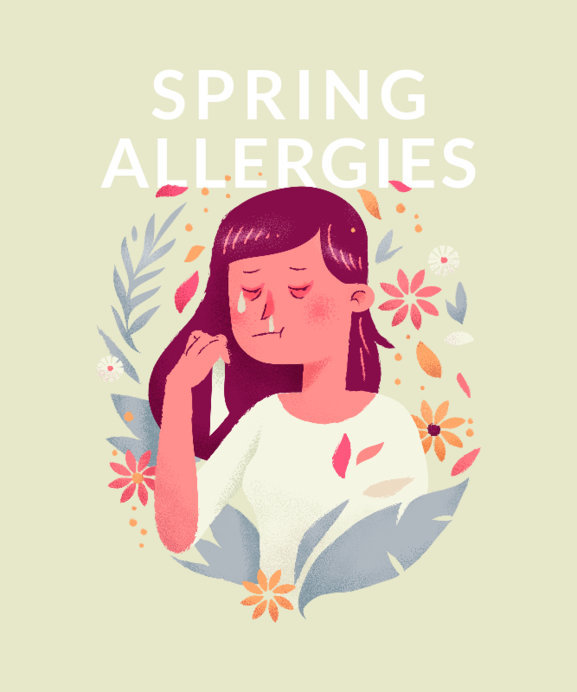 Placeit - T-Shirt Design Template Featuring Funny Spring Allergy ...