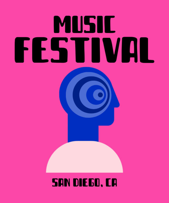 Placeit - Music Festival T-Shirt Design Template