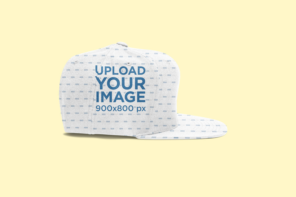 Placeit - Fitted Hat Mockup with a Customizable Background