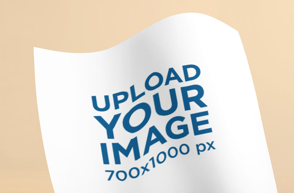 Placeit - Mockup of an A4 Poster Featuring a Plain Background