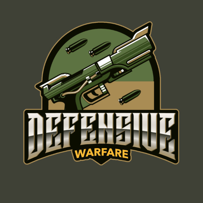 Placeit - Logo Maker for a Gaming Squad with a Short Gun Graphic